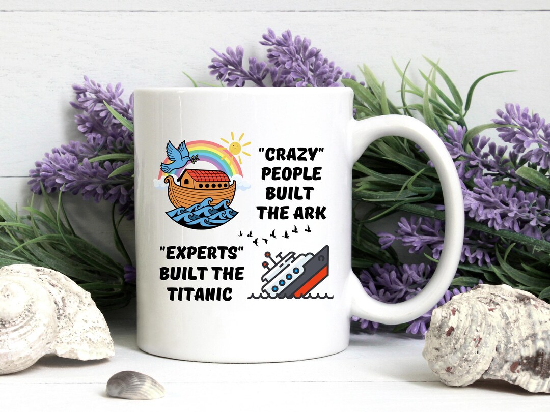 Ark Vs Titanic Mug | Funny Christian Mug | Faith Matters Cup | Noah's ...