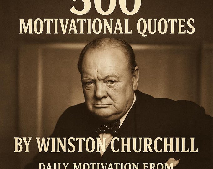 500 Winston Churchill Motivational Quotes Book | Daily Inspiration ...