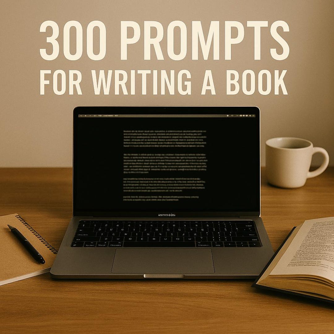 300 Prompts for Writing a Book | Creative Guide Workbook for Authors - Etsy