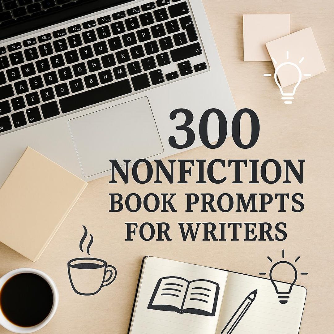 300 Nonfiction Book Writing Prompts for Authors | Writers Guide - Etsy