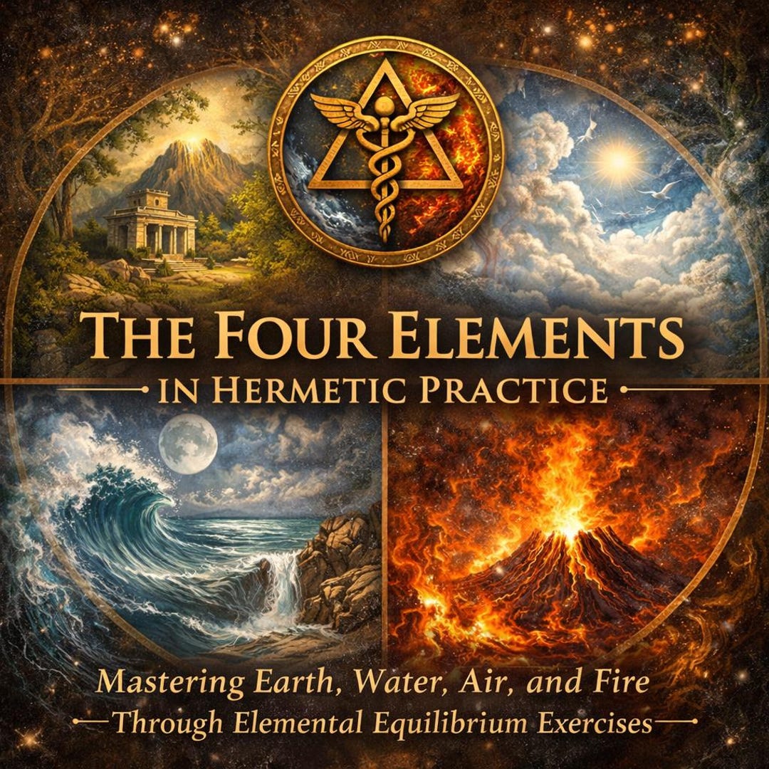 Hermetic Four Elements Guide | Bardon Elemental Magic Balance Exercises ...