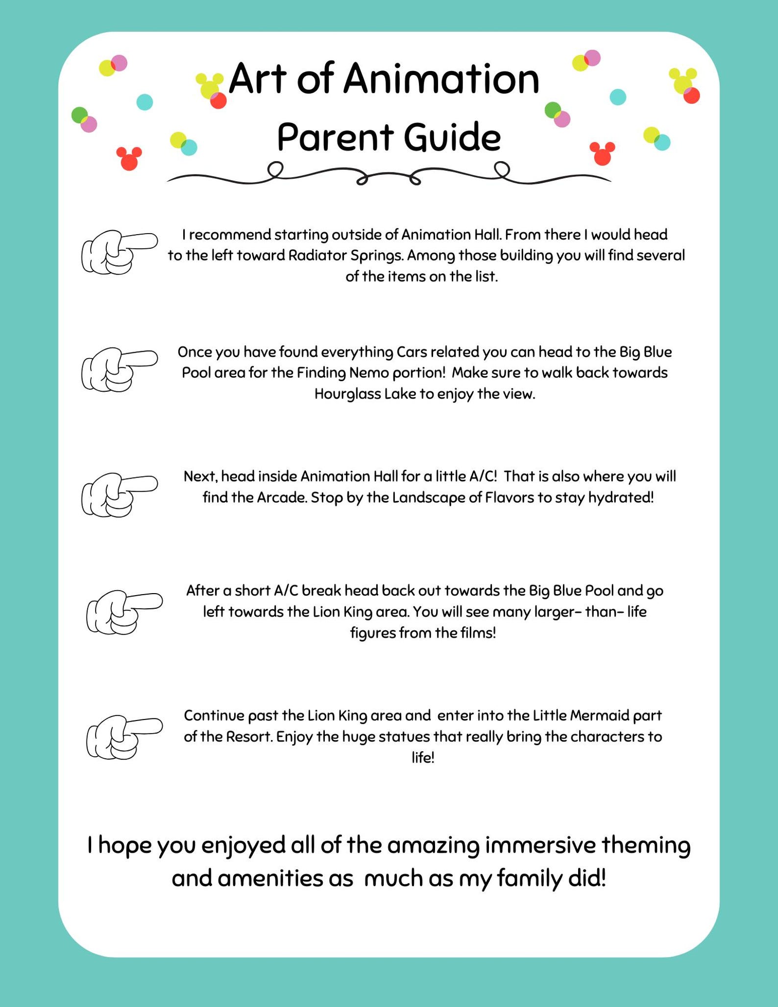 Disney's Art of Animation Resort Scavenger Hunt - Etsy