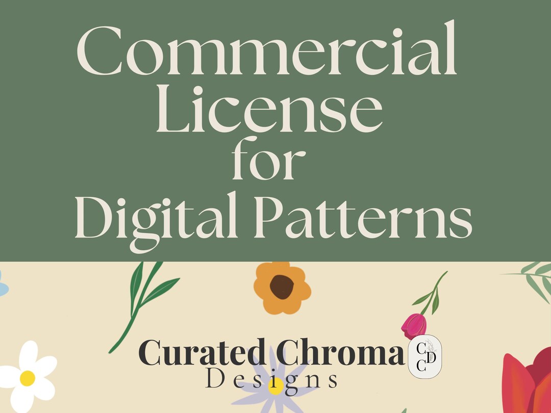 Commercial License Add-on (per Pattern Listing): up to 500 Sales ...
