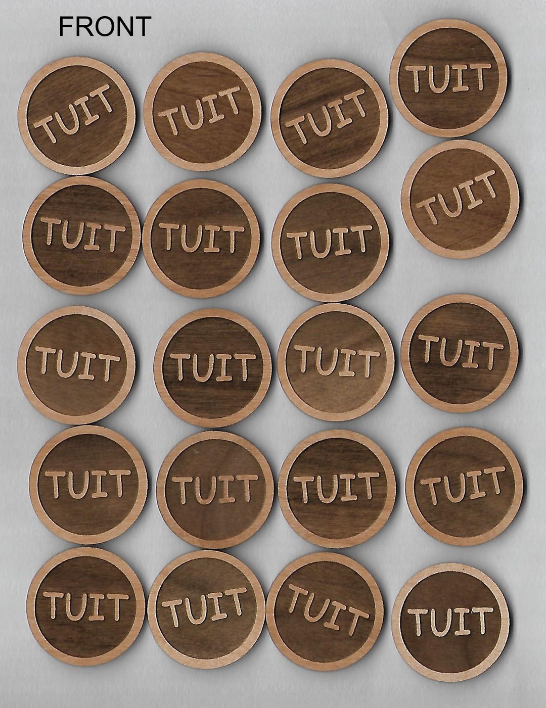 Round TUIT When You Get A Round to It Qty of 20 Wood Token Coins - Etsy