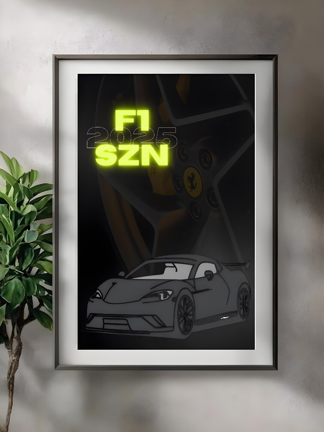 F1 Digital Art Poster - Etsy