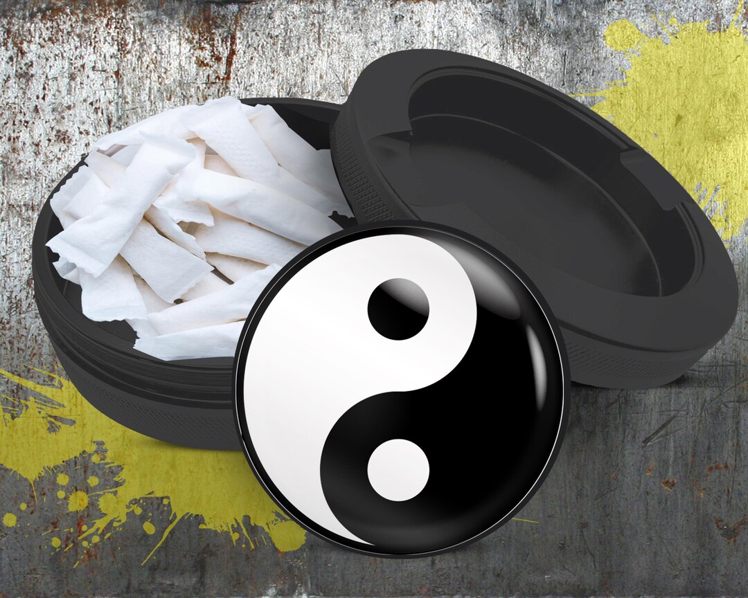 Yin Yang Snus Holder, Yinyang Zyn Container, Birthday Gifts, Metal Zyn ...