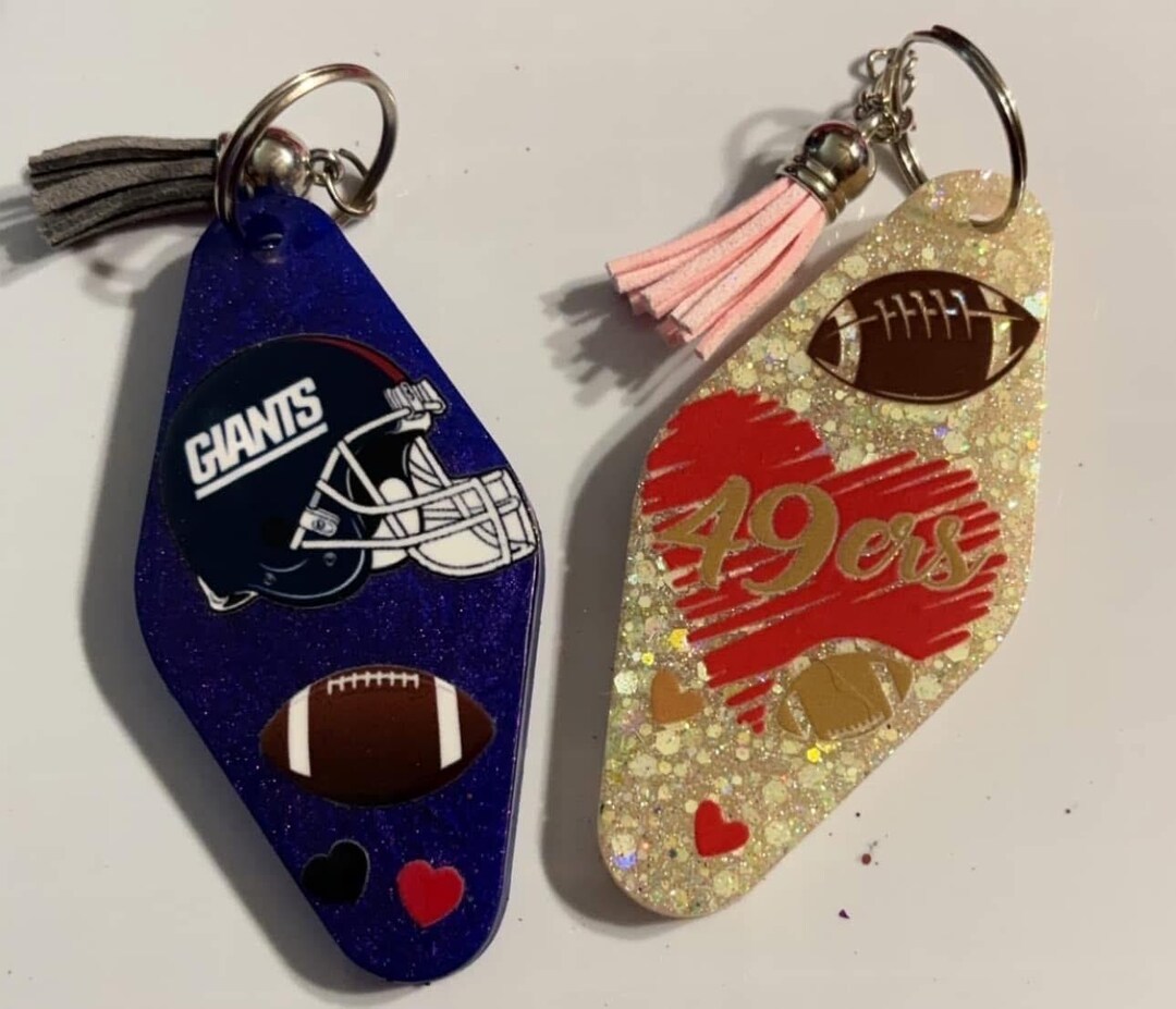 Football Team Keychains - Etsy