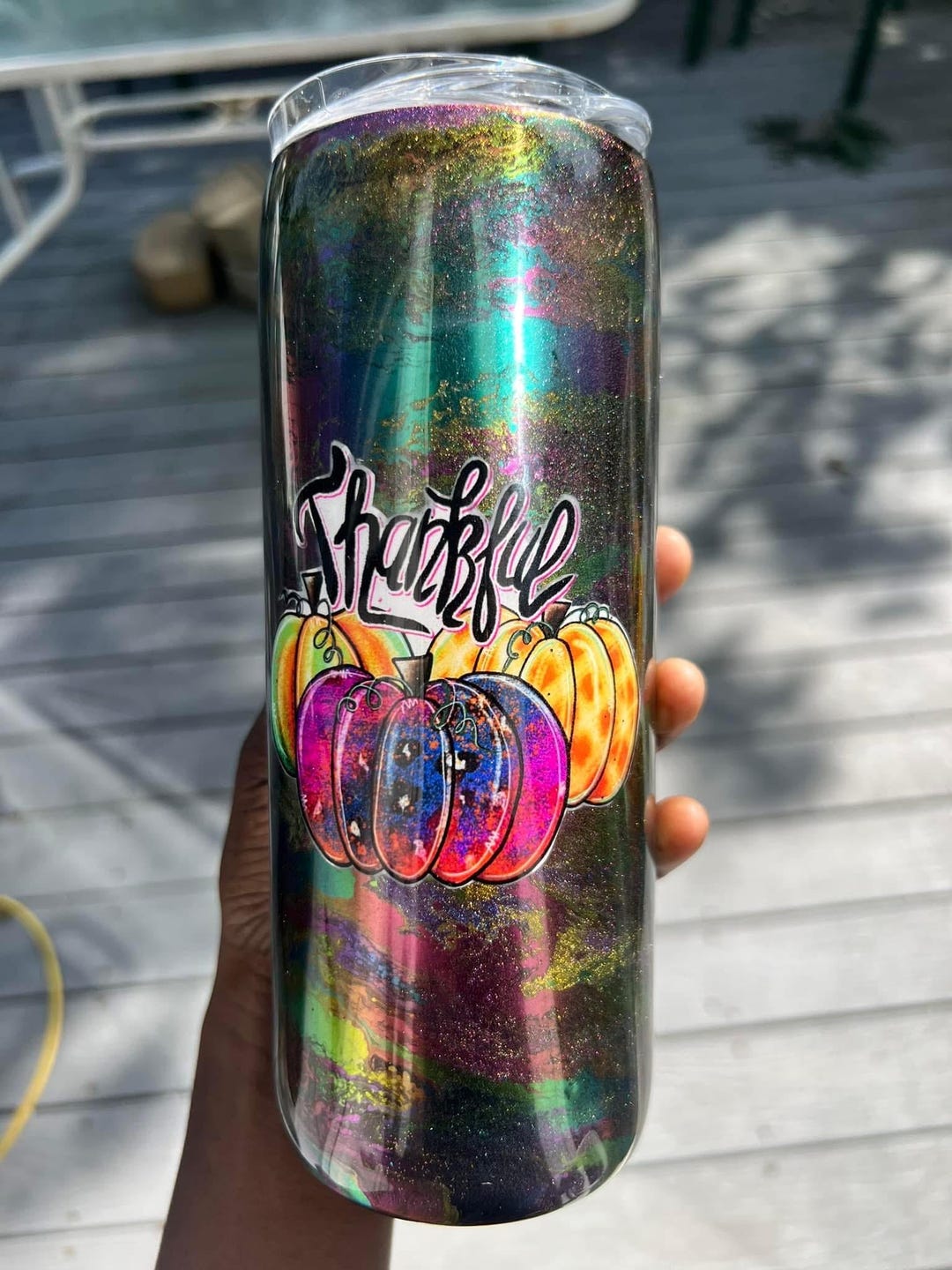 Holographic Color Shift Tumbler - Etsy