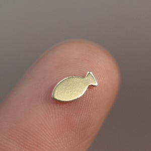 My MOST Super Tiny Fish Blank Cut Out for 24g DIY Jewelry Soldering ...