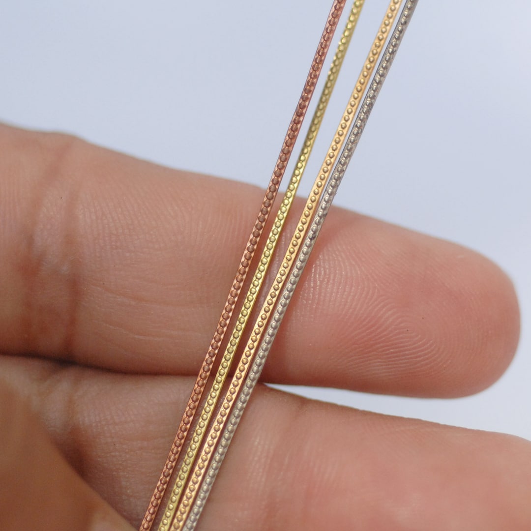 Very Fine Wire W/ Dot Pattern 0.8mm Textured Metal Wire 5 Feet - Etsy