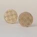 Solid Bronze Textured Round Disc, Patterned Disk, 11/12 24mm Circle ...
