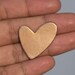 Copper Lopsided Heart Shape Blank Valentine's Day Hearts 27mm X 30mm ...