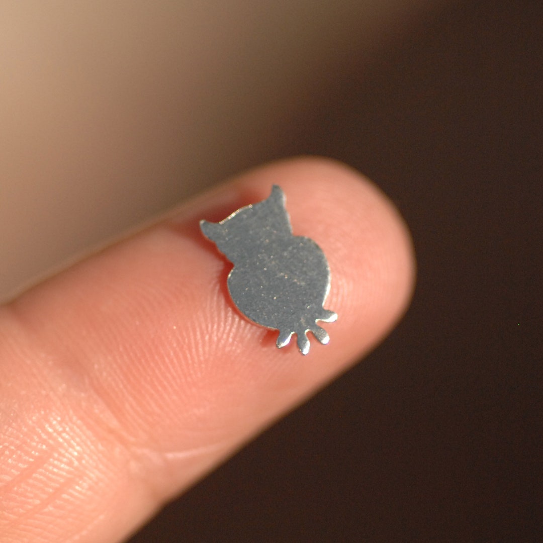 My MOST Tiny Owl Blank Cut Out for 24g DIY Jewelry Soldering Tiny ...
