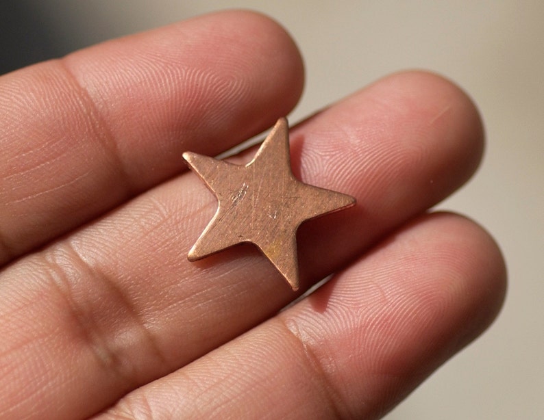 Copper Stars 17mm for Enameling Stamping Texturing Soldering - Etsy