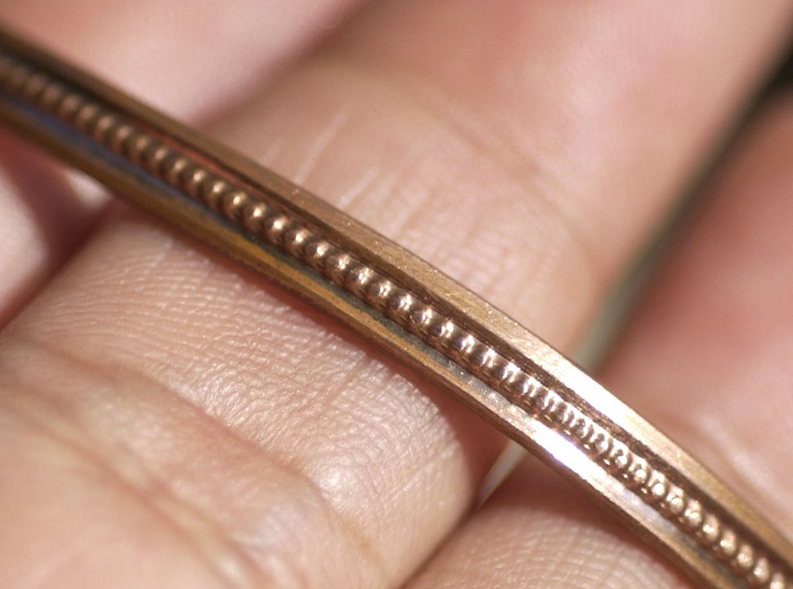 3.8mm Dots Border Ring Wire: Copper, Brass, Bronze Gallery Wire - Etsy