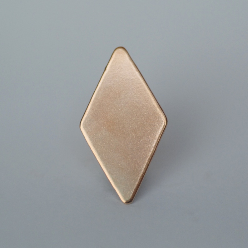Metal Blanks Diamond Shape 36mm X 19.5mm Copper, Brass, Bronze, or ...