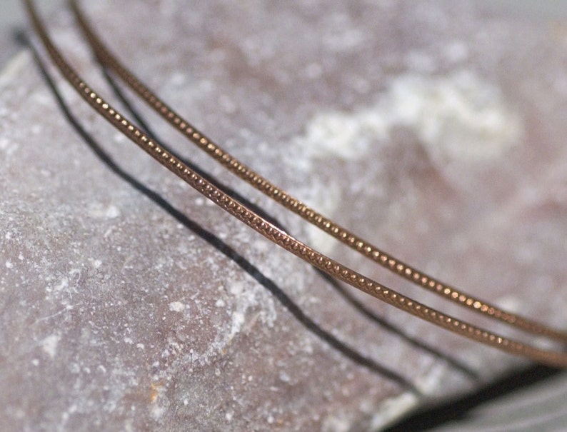 Very Fine Wire W/ Dot Pattern 0.8mm Textured Metal Wire 5 Feet - Etsy