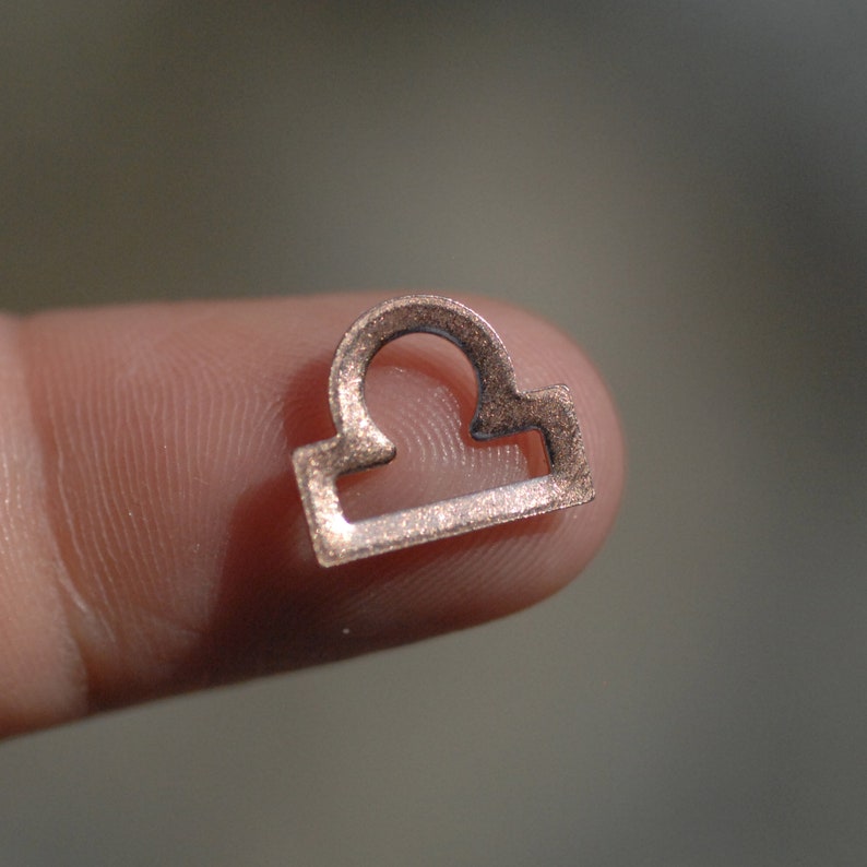 My MOST Tiny Libra Zodiac Sign Shapes 24g Mini Miniature Metal - Etsy