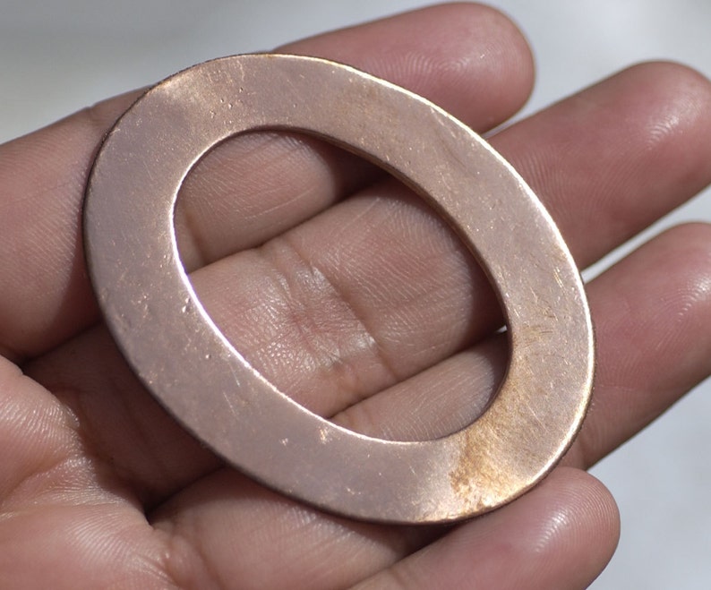 Donut Oval Shape Solid Copper Blanks for Enameling Metals - Etsy