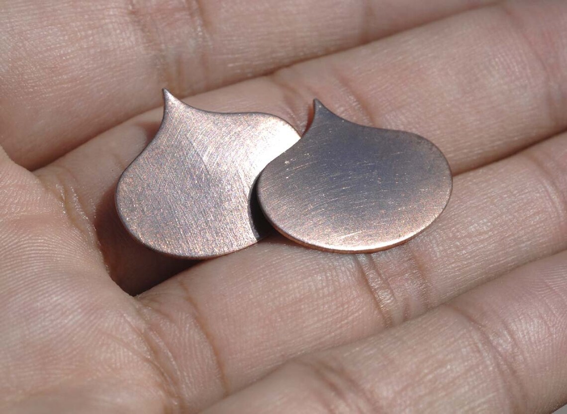Copper Teardrop 24G Cloud with Teardrop Shape Blank for | Etsy