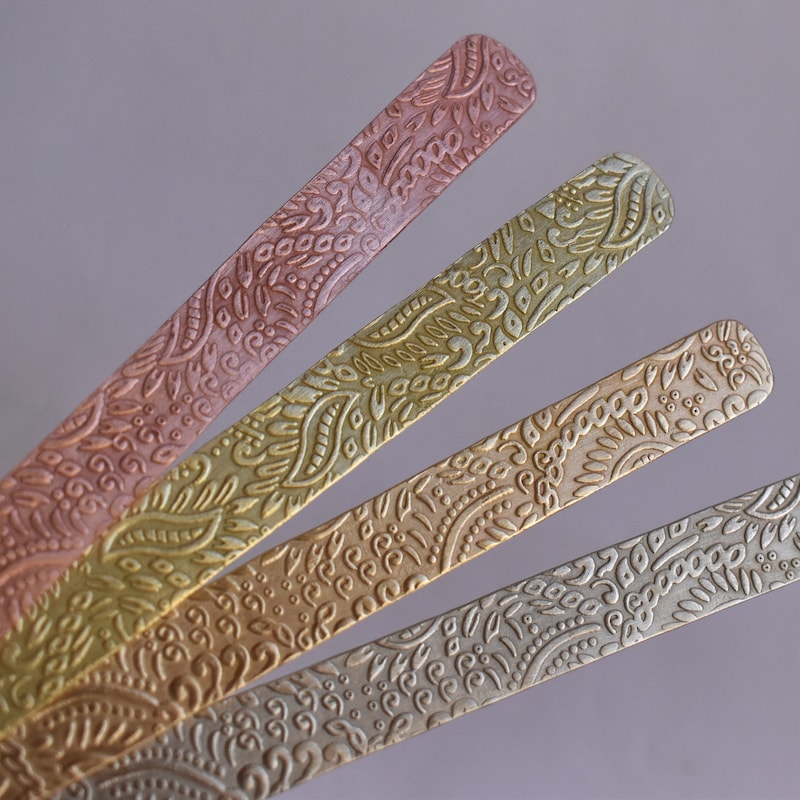 Embossed Bracelet - Etsy