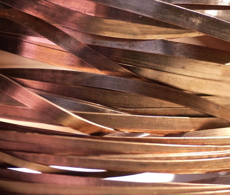 Copper Bezel Wire - Handmade - 8mm Wide - 32 Gauge - 3 Feet Length - Etsy