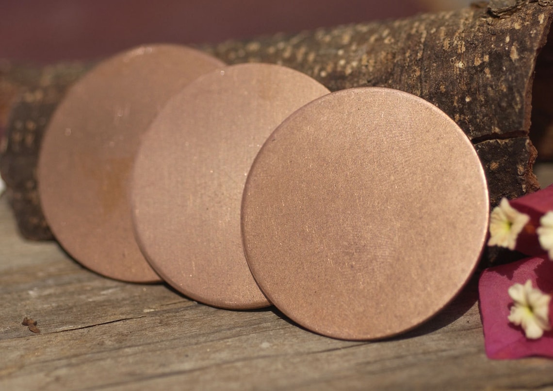 38mm Copper Disc 24G Enameling Stamping Texturing Blank - Etsy