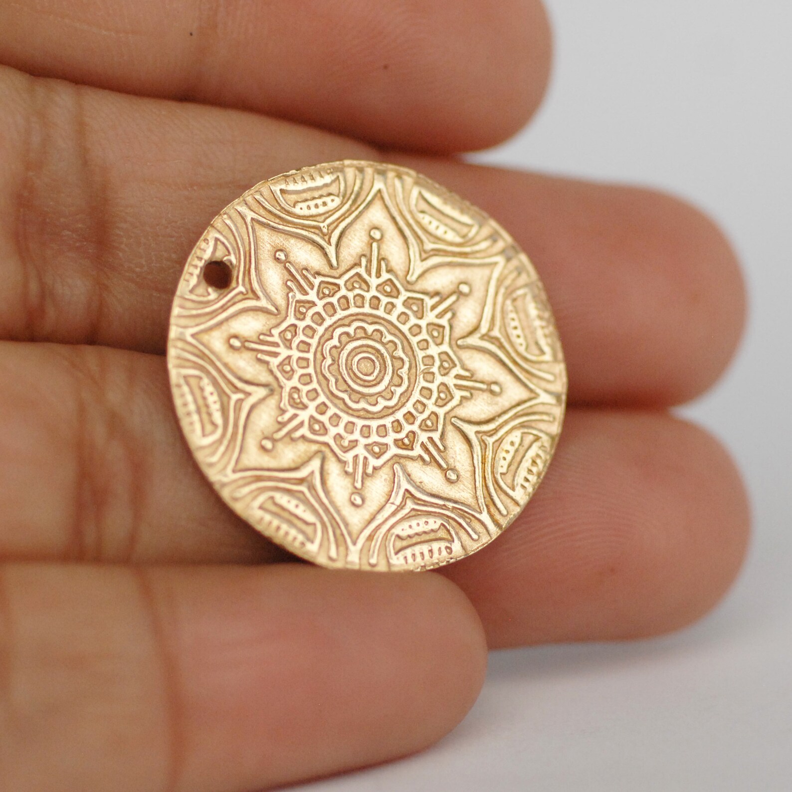Solid Bronze Shapes Round Disc 23mm Sugar Skull Flowers 20g - Etsy