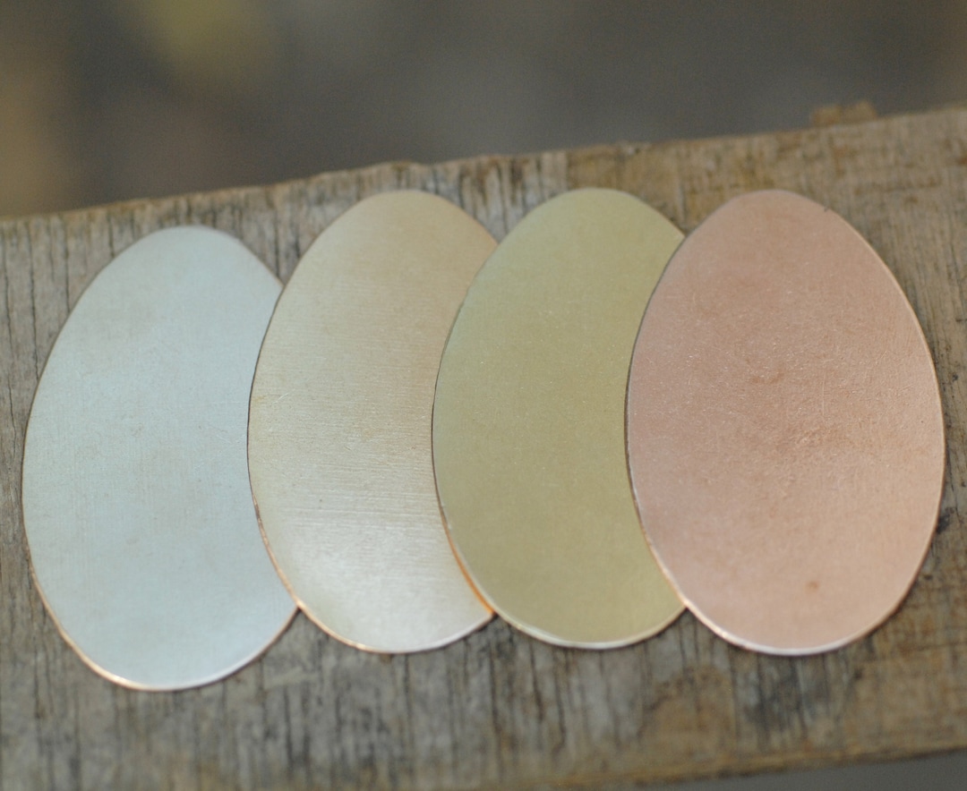 Large Oval Shapes, Metal Blanks for Making Jewelry 56mm X 34mm Copper ...