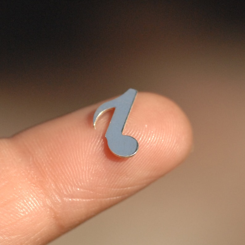 My MOST Tiny Music note blank cutout for 24g for soldering | Etsy