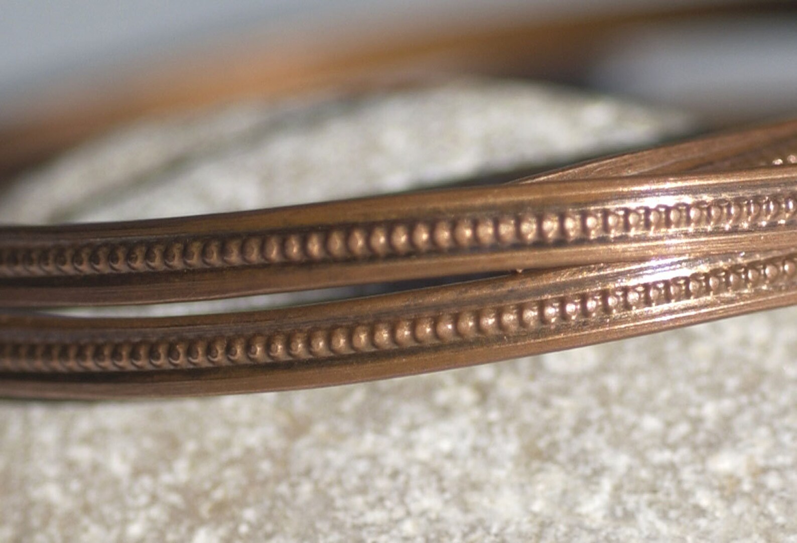 3.8mm Dots Border Ring Wire: Copper, Brass, Bronze Gallery Wire - Etsy