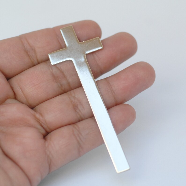 Large Religious Cross Shapes 26mm X 77mm Metal Pendant Blanks | Etsy