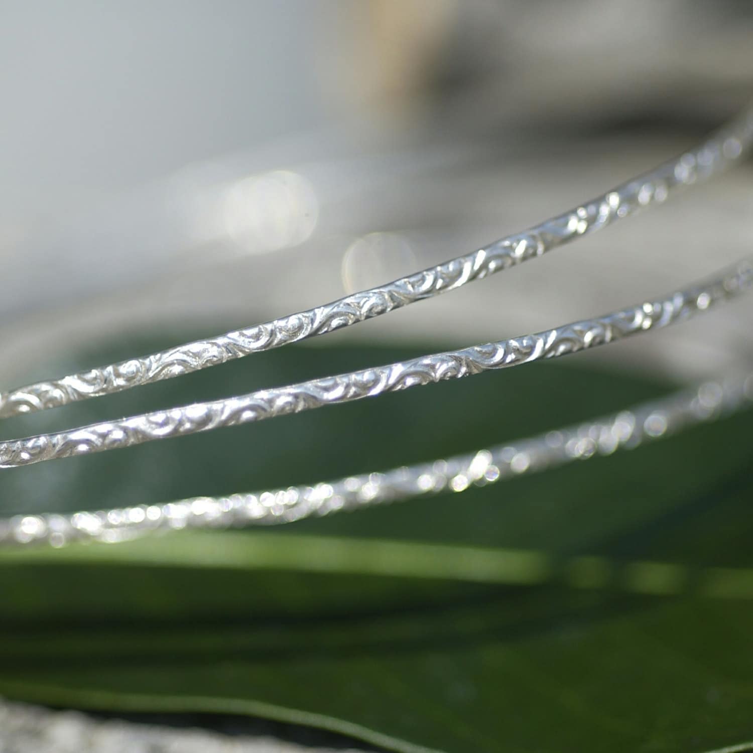 Sterling Silver Gallery Wire Patterned Wire Flourish Texture - Etsy