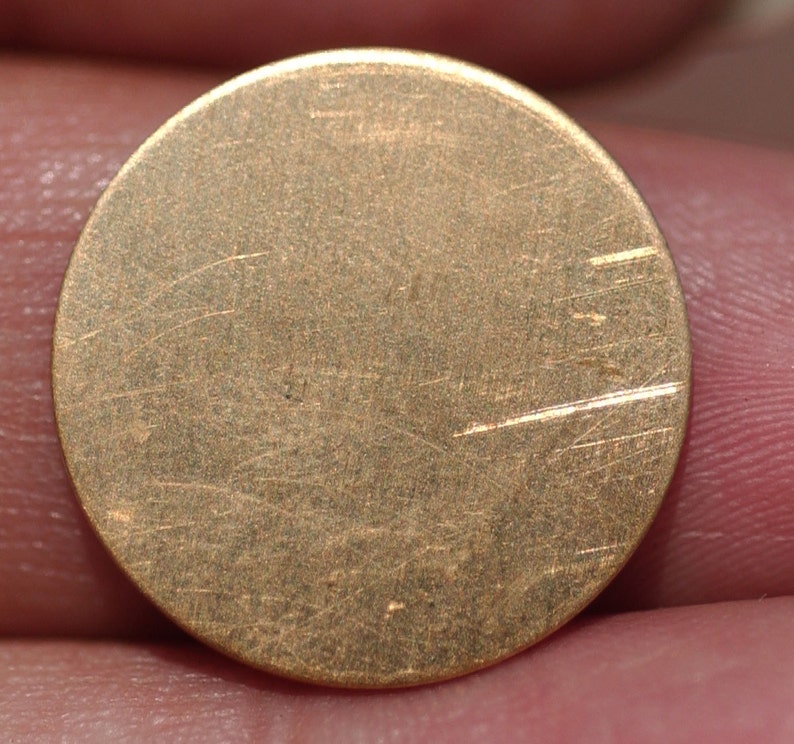 18mm round solid Bronze Disc Blanks 20g for making jewelry 6 | Etsy