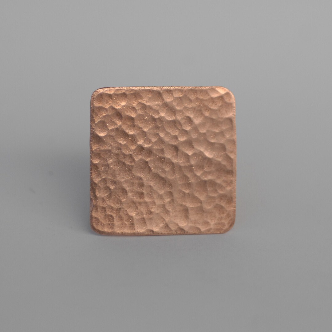 Hand Hammered Solid Copper Squares for Soldering or DIY Jewelry Making ...