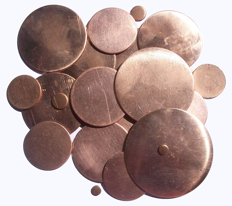 13mm 1/2 Round Disc 20g Solid Copper Metal Blanks for - Etsy Denmark