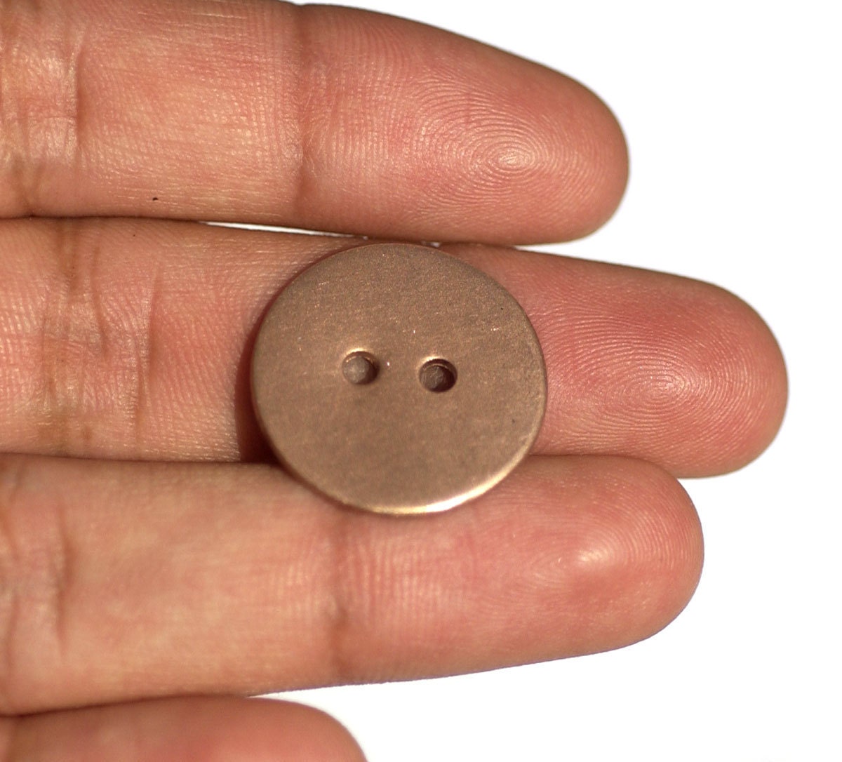 Buttons Copper With Two Holes 20mm 20g Blanks Cutout for - Etsy