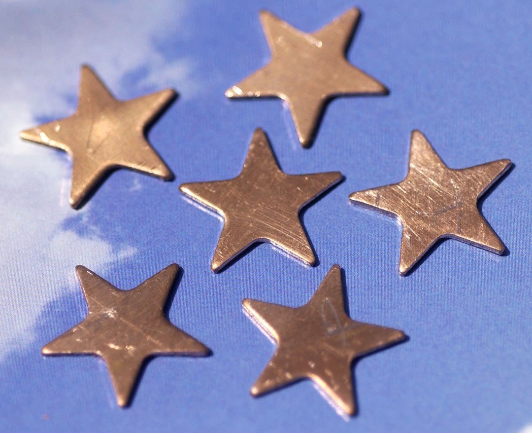Copper Stars 17mm for Enameling Stamping Texturing Soldering Blanks - Etsy