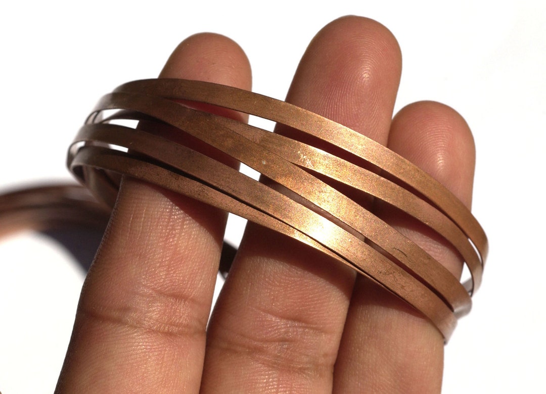 Copper Bezel Wire - Handmade - 5mm Wide - 30 Gauge - 3 Feet Length - Etsy