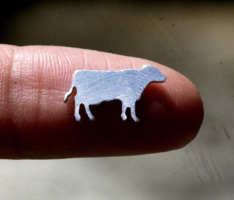 My MOST Tiny Cow Blank Cutout for 24g Metalworking Soldering Stamping ...