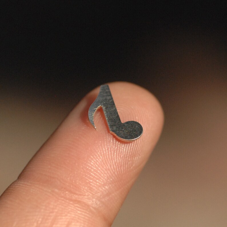 My MOST Tiny Music Note Blank Cutout for 24g for Soldering | Etsy