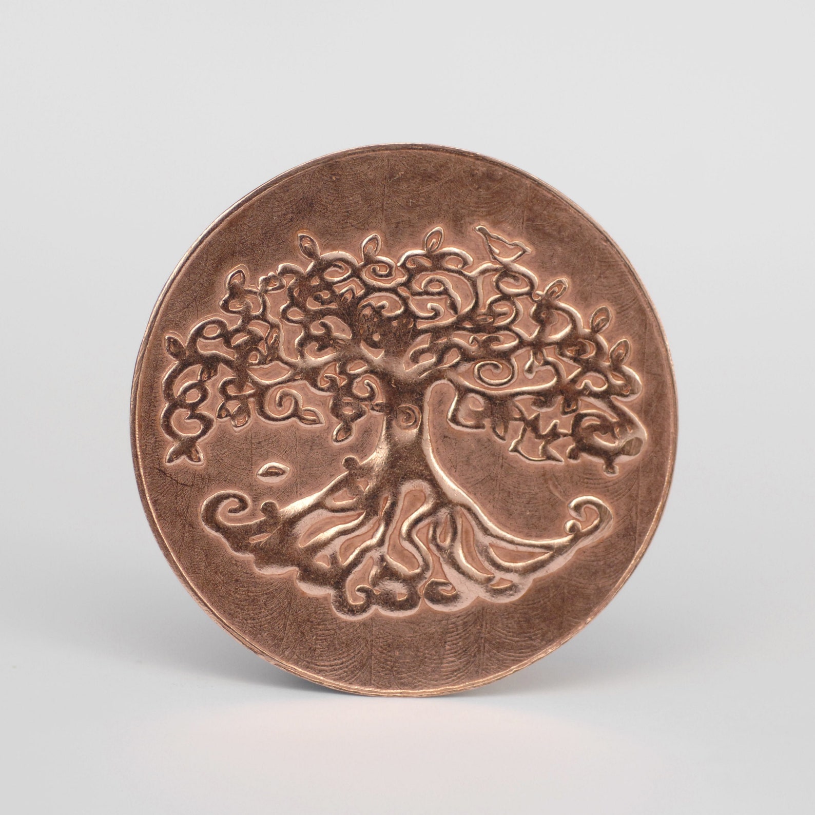 Solid Copper Tree of Life Disc Blank 42mm for Enameling - 2 Pieces - Etsy