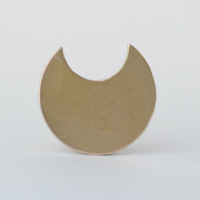 Crescent Moon Shaped Metal Blanks 22mm X 24mm Copper, Brass, Bronze ...