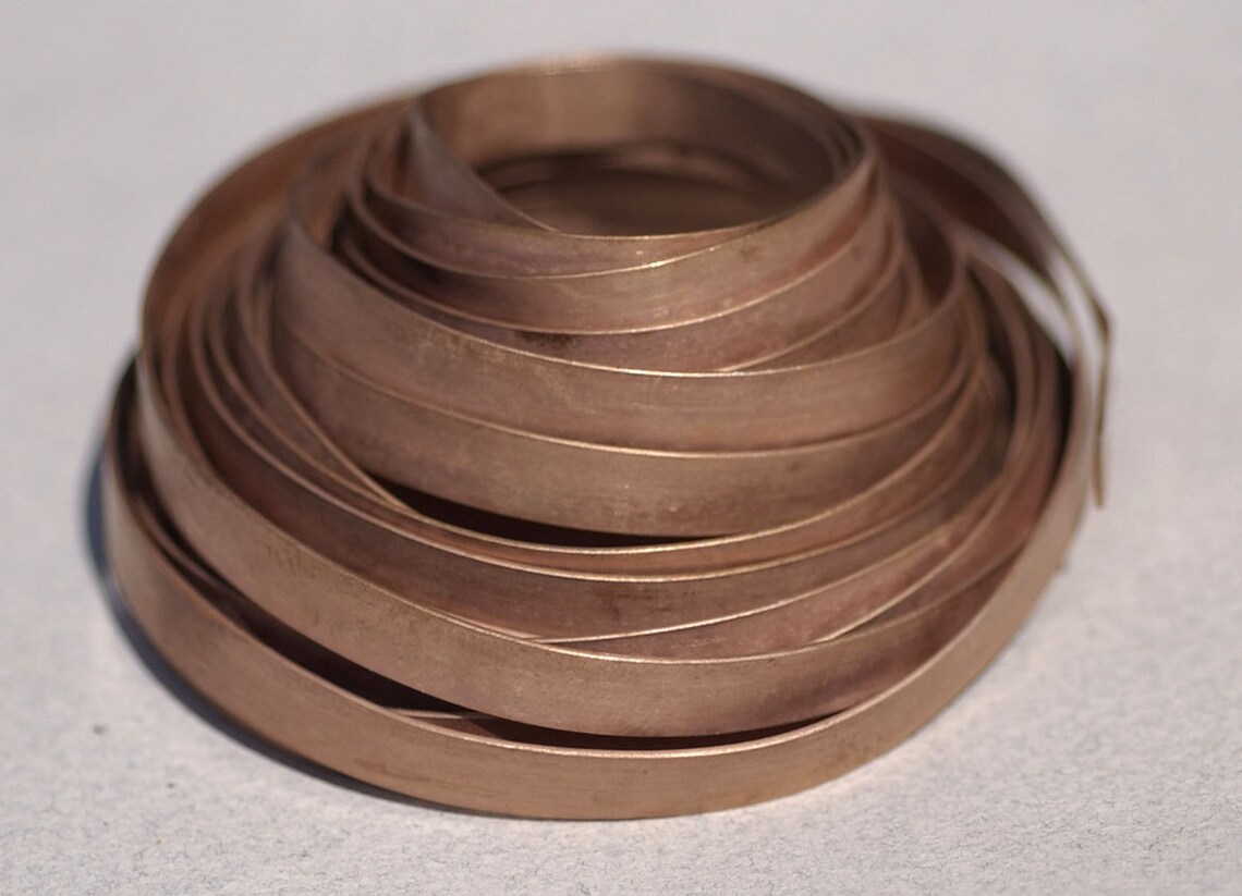 Copper Bezel Wire Handmade 7.5mm Wide 28 Gauge 3 Feet - Etsy