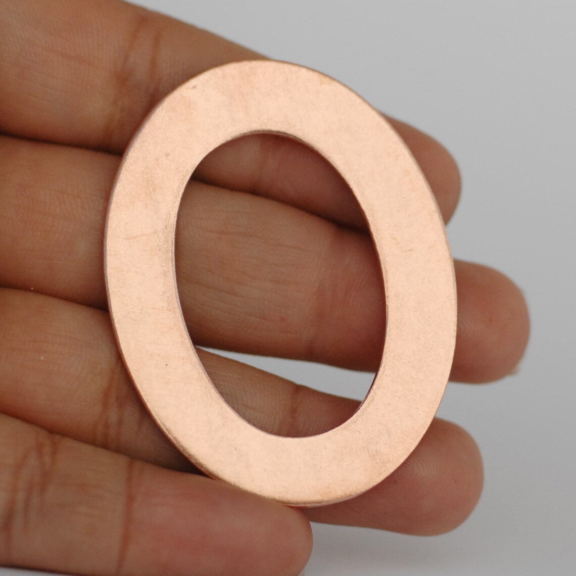 Donut Oval Shape Solid Copper Blanks for Enameling Metals | Etsy