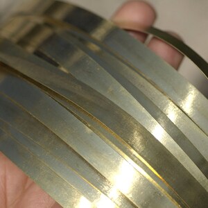 Brass Bezel Wire - Handmade - 8mm Wide - 30g - 3 Feet Length - Etsy