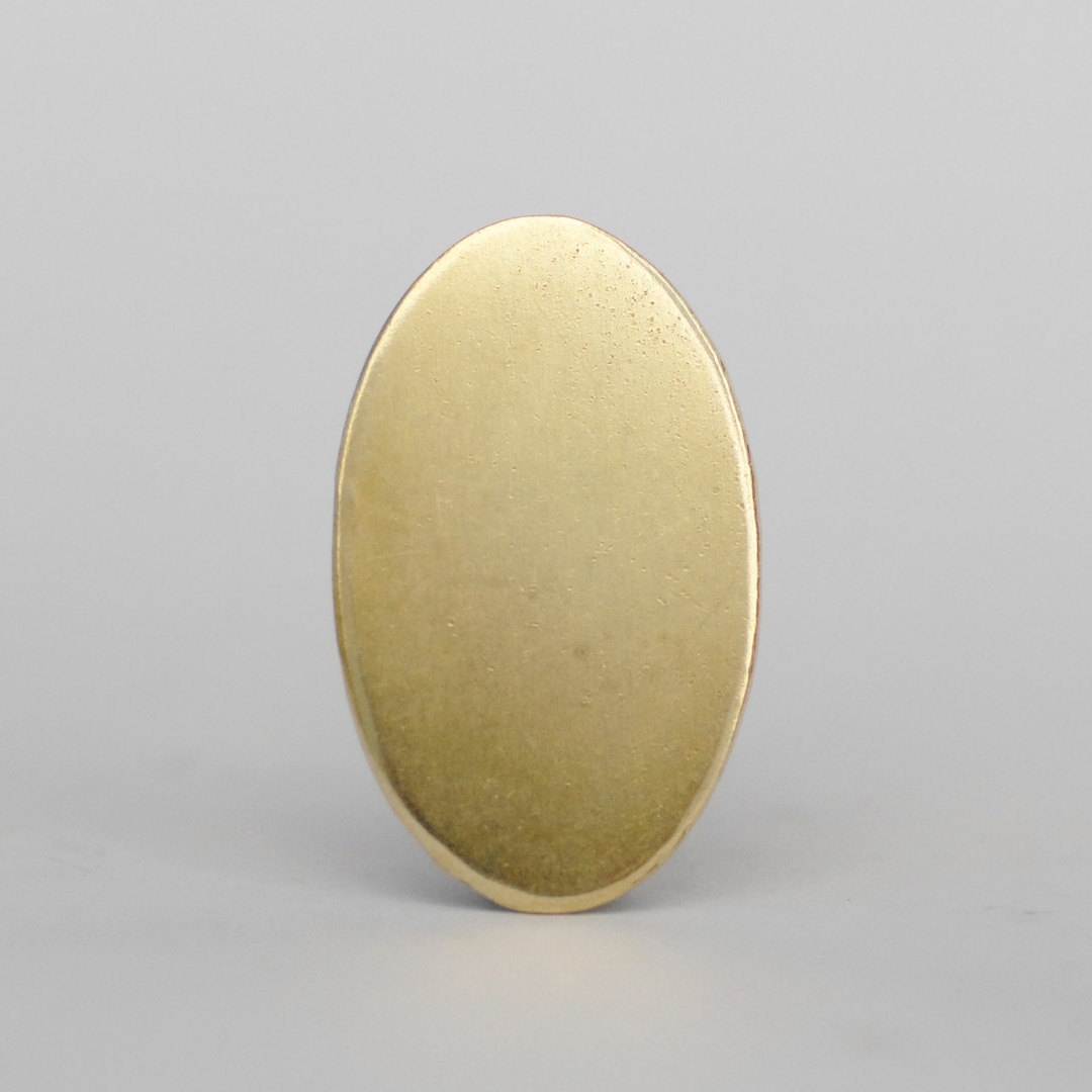 Raw Brass Oval Shapes 35mm X 22mm Metal Blanks for Hand Stamping - Etsy