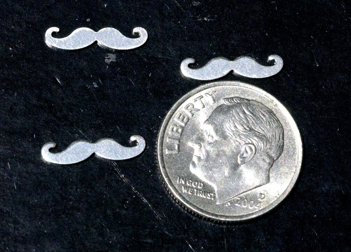 My MOST Tiny Moustache Blank Cutout for 24g Metalworking Soldering ...