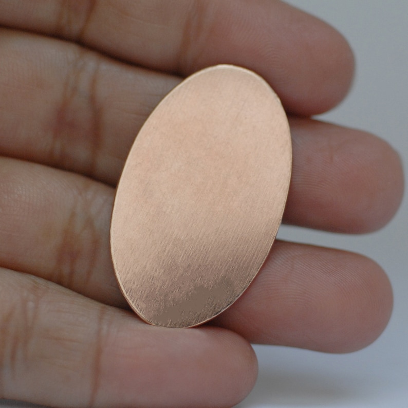 Metal Blanks Oval Shapes 35mm X 22mm for Hand Stamping 26g 24g | Etsy