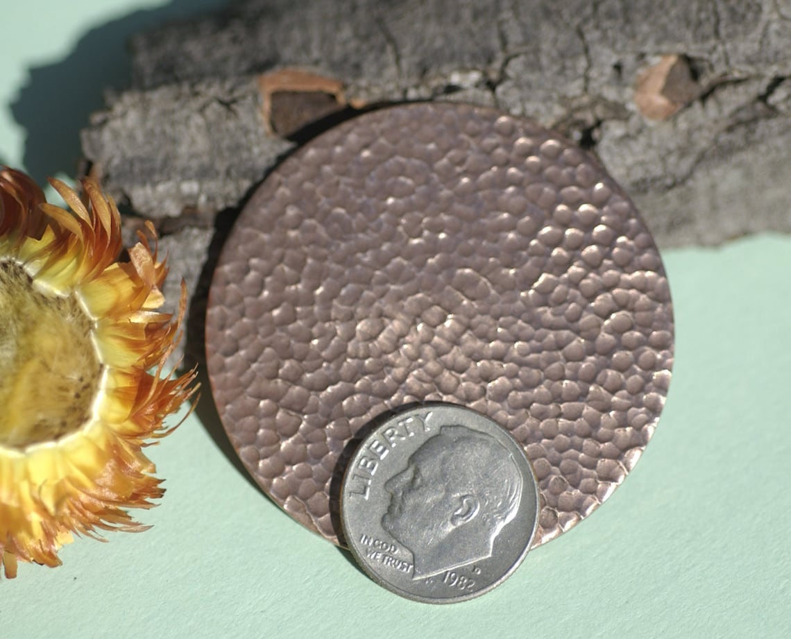 Hammered Copper Blanks - Disc Disks - 42mm Round 20 Gauge - Etsy